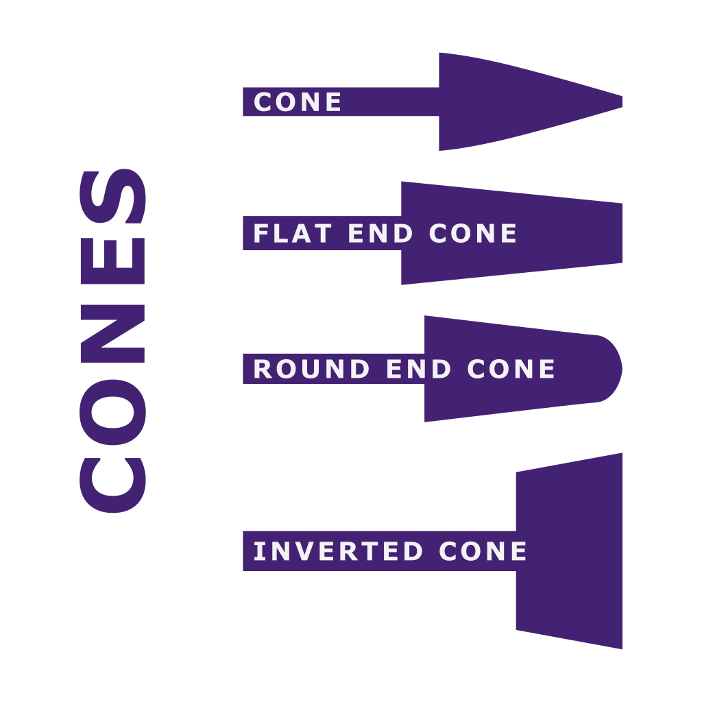 Cone Shape Sintered Diamond Burs for sale at SUVA Lapidary Supply
