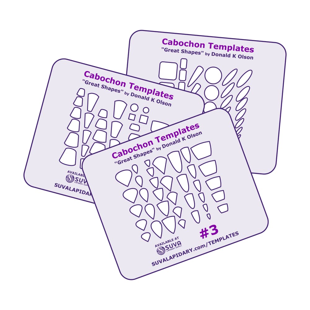 Donald K Olson and Assoc Great Shapes Cabochon Templates for sale at ...