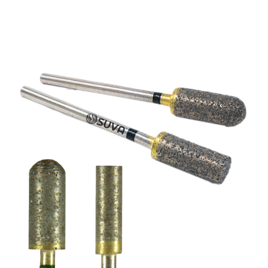Cylinder Shape Sintered Diamond Burs for sale at SUVA Lapidary Supply
